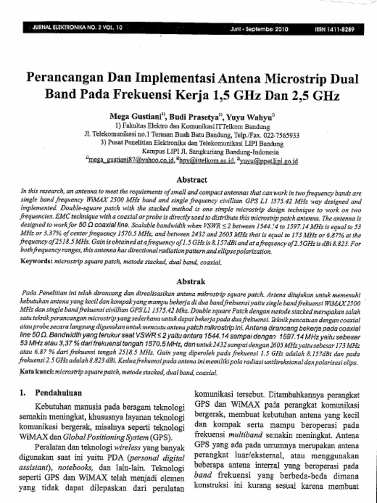 Antena Mikrostip | PDF