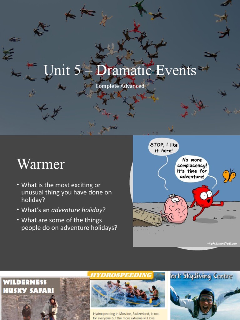 Unit 5 - Dramatic Events: Complete Advanced | PDF | Human Communication ...