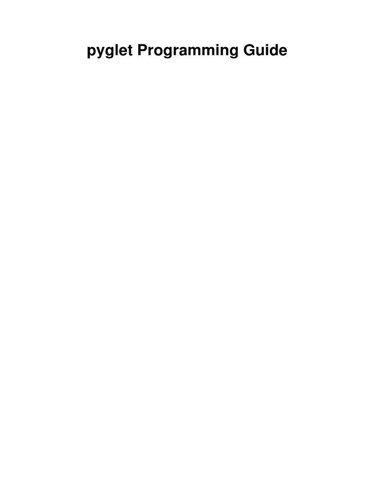 Programming Guide | PDF | Shader | Window (Computing)