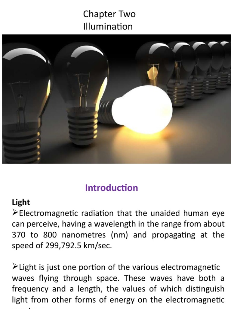 Chapter 2 | PDF | Lighting | Electromagnetic Spectrum