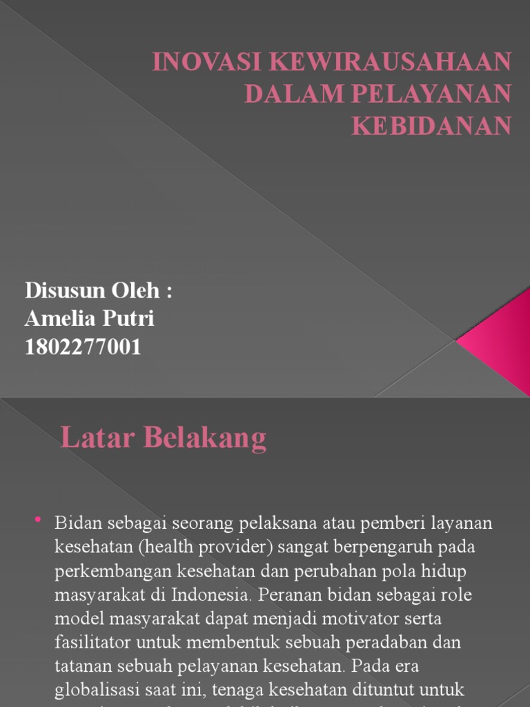 Amel Inovasi Pelayanan Kebidanan | PDF