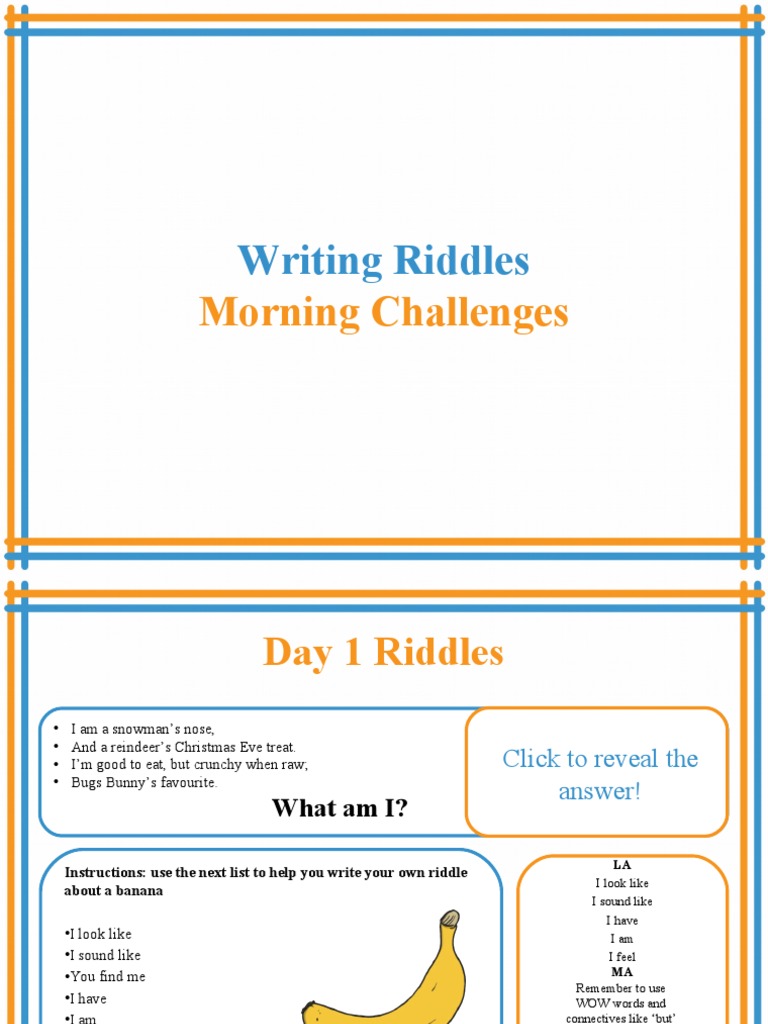 T2 E 760 1 Week Y3 Literacy Writing Riddles Morning Activities ...
