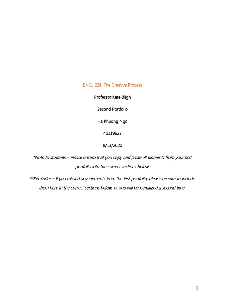 Second Portfolio | PDF | Failure | Motivation