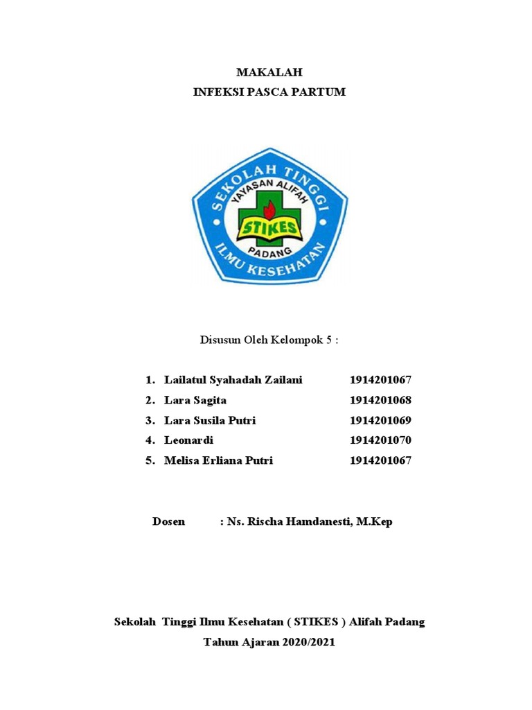 Makalah Kelompok 5 Infeksi Post Partum | PDF | Sains & Matematika
