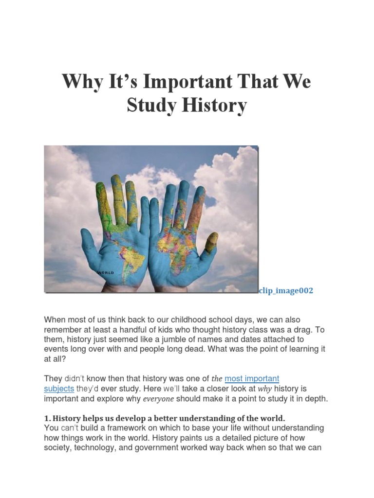 The Role and Value of History in Modern Society | PDF | Christopher ...