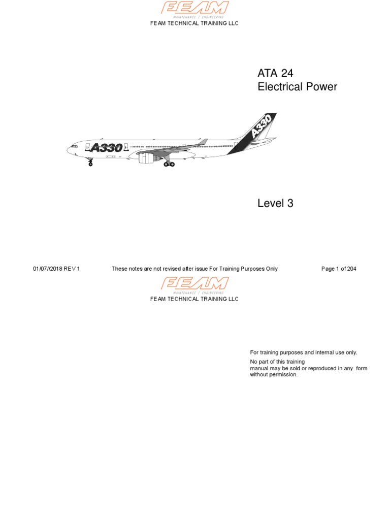 05 A330 Ata 24 | PDF | Direct Current | Alternating Current