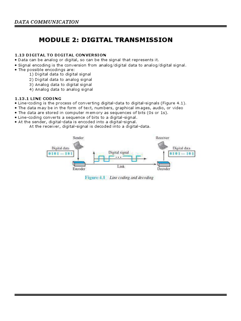 18cs46 Module-2 | PDF | Modulation | Data Transmission