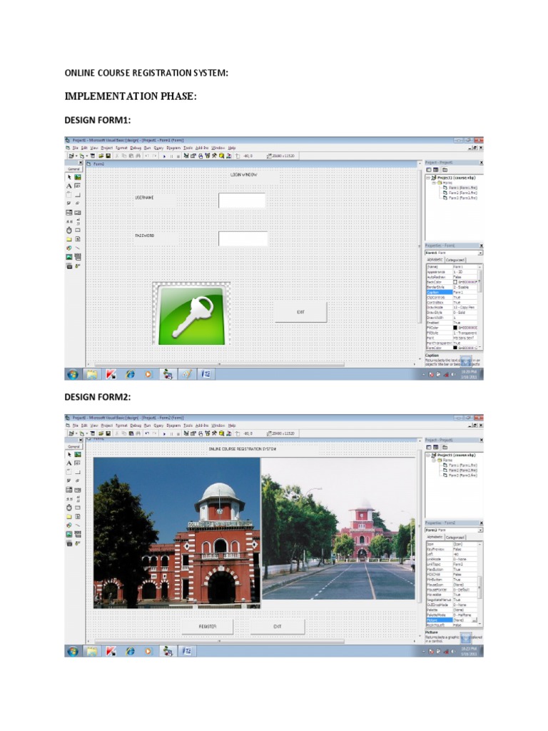 Online Course Registration System | PDF | Computers