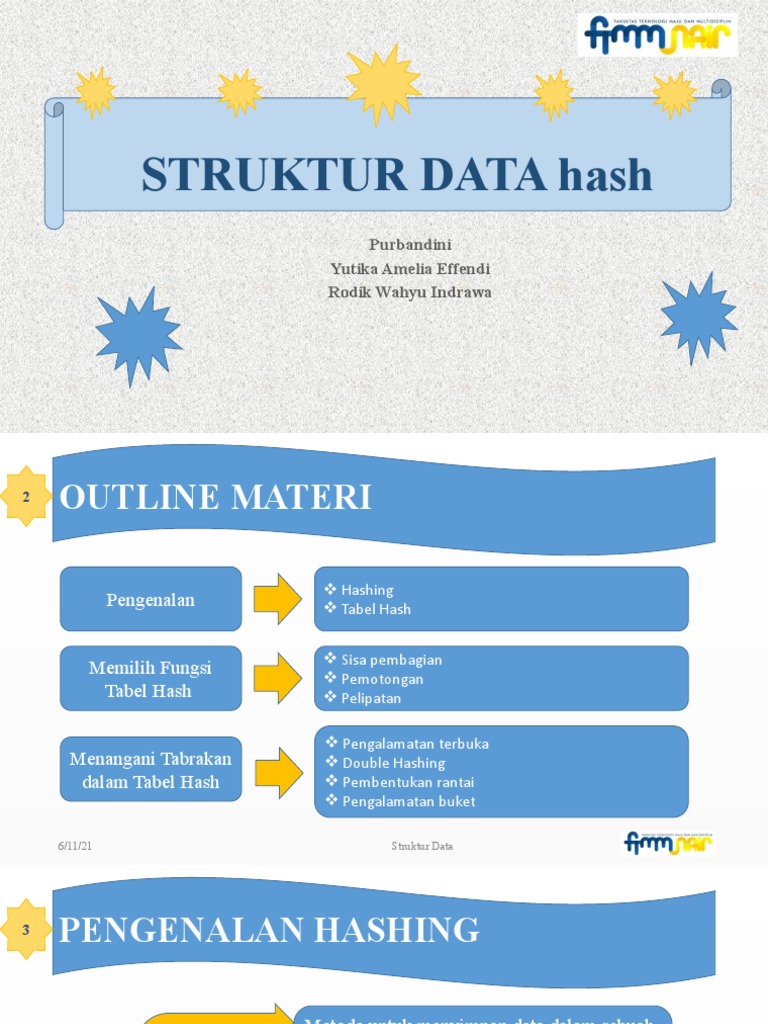 TM 13 - 1 Struktur Data Hash | PDF