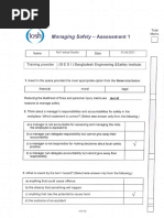 NEW - IOSH EXAM ASSESSMENT (With Answer) | PDF