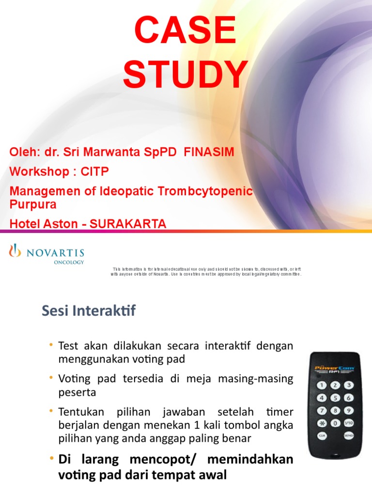 Case Study ITP | PDF | Blood | Diseases And Disorders