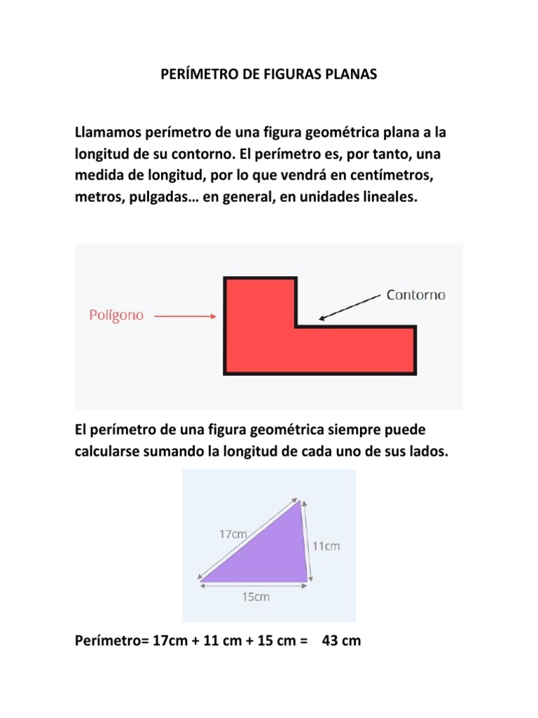 Perímetro de Figuras Planas | PDF