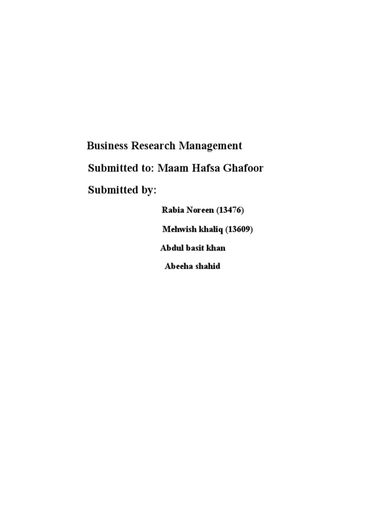 BRM Project | PDF | Leadership | Transformational Leadership