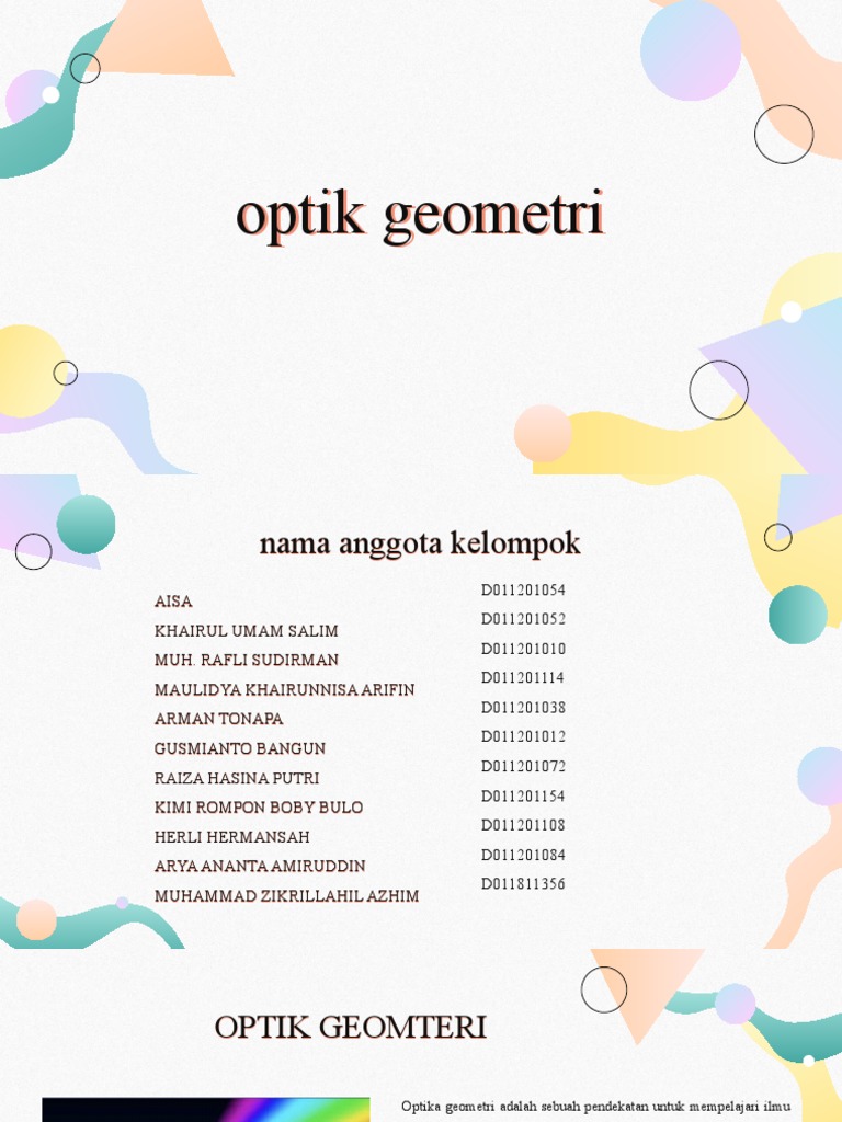 Optik Geometri | PDF
