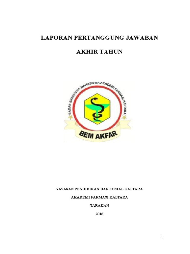 Laporan Pertanggungjawaban Akfar 2018 | PDF