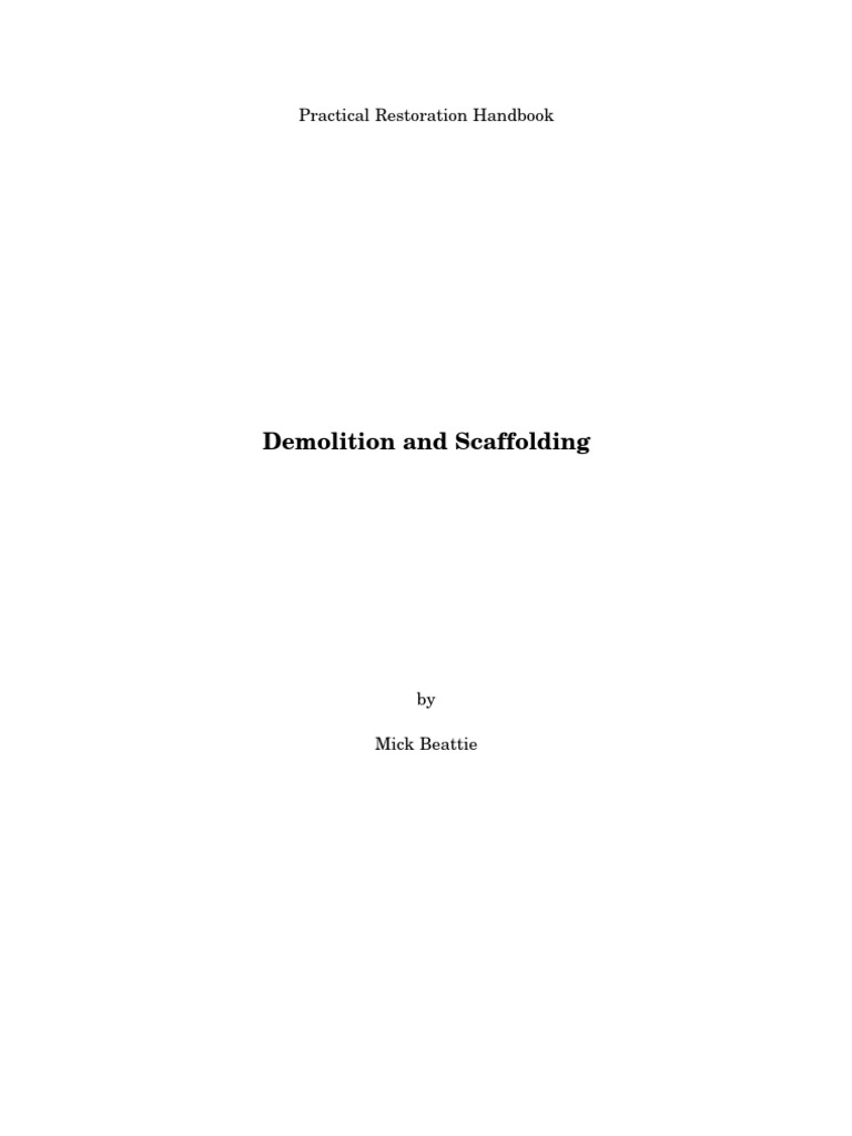 Scaffolding Manual | PDF