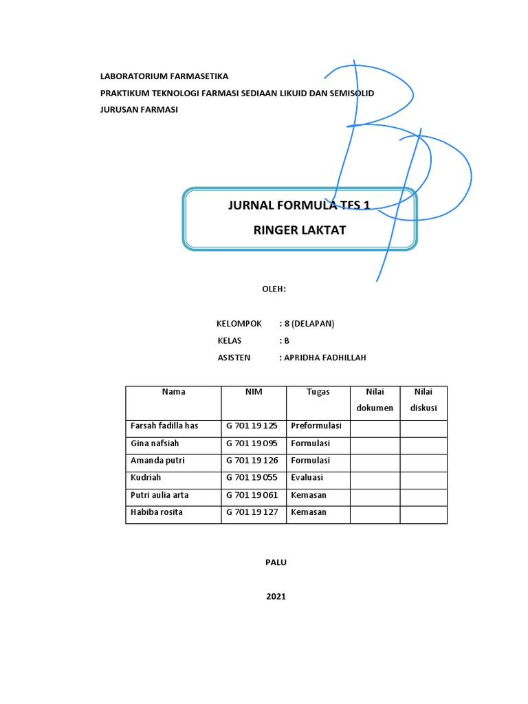 Blok 6 Ringer Laktat | PDF