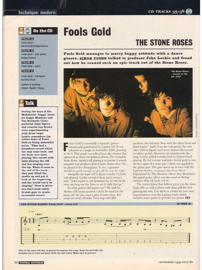 The Stone Roses - Fools Gold - TAB | PDF