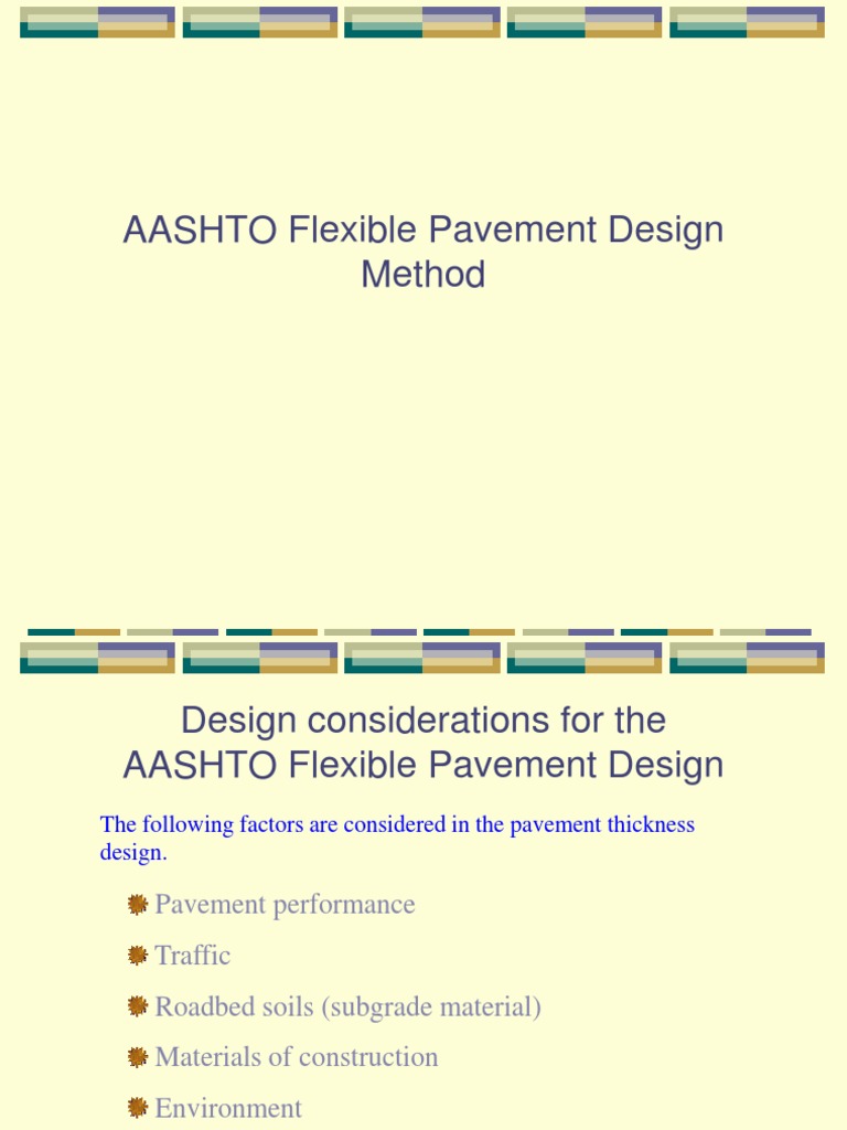 AASHTO Flexible Pavement Design Method | PDF | Road Surface | Road