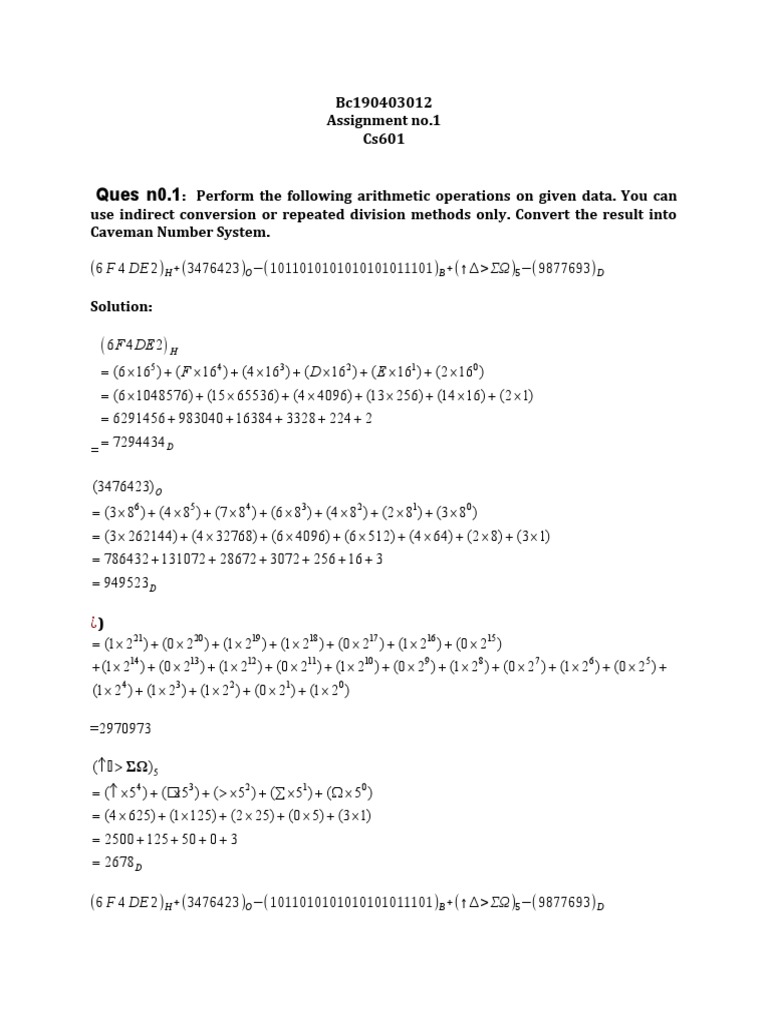 Ques n0.1: Bc190403012 Assignment No.1 Cs601 | PDF | Applied Mathematics | Lexicology