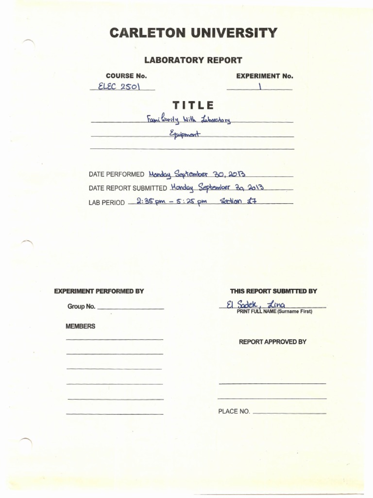 Carleton University: Title | PDF