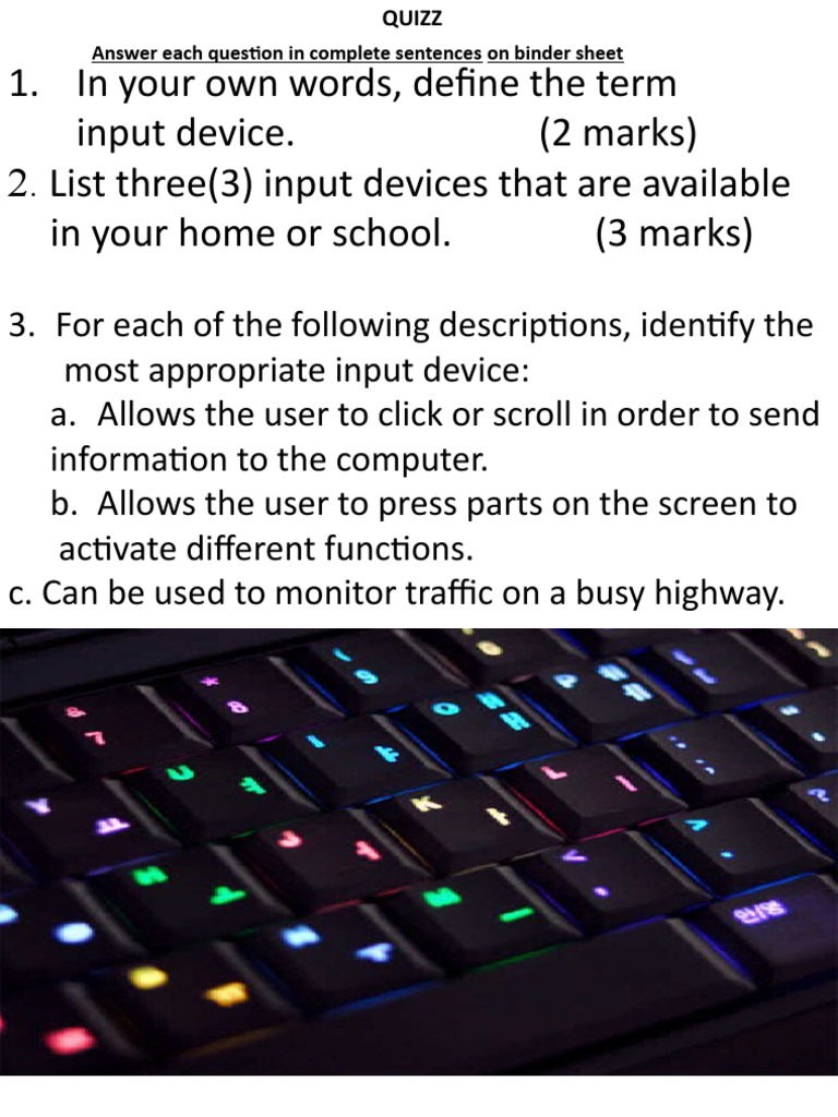 Input Devices | PDF
