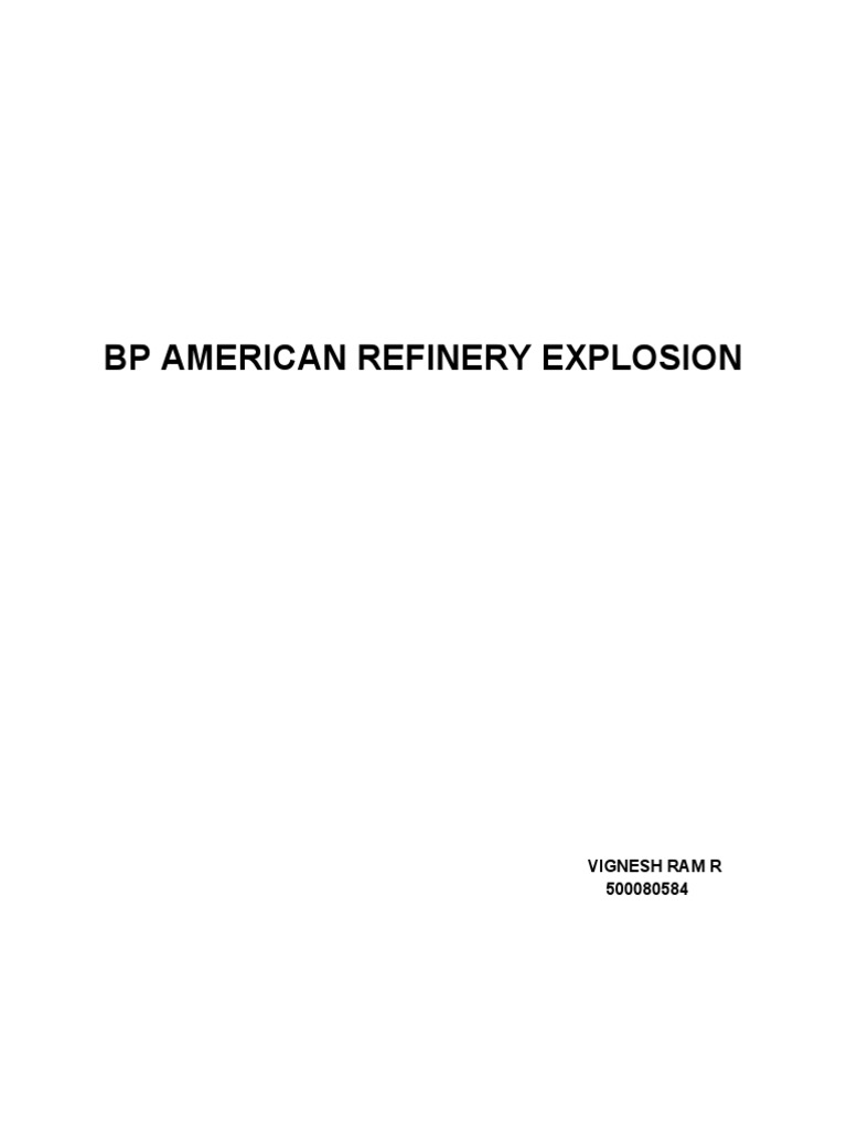 BP Refinery Explosion Kills 15 in Texas City | PDF | Energy Technology ...