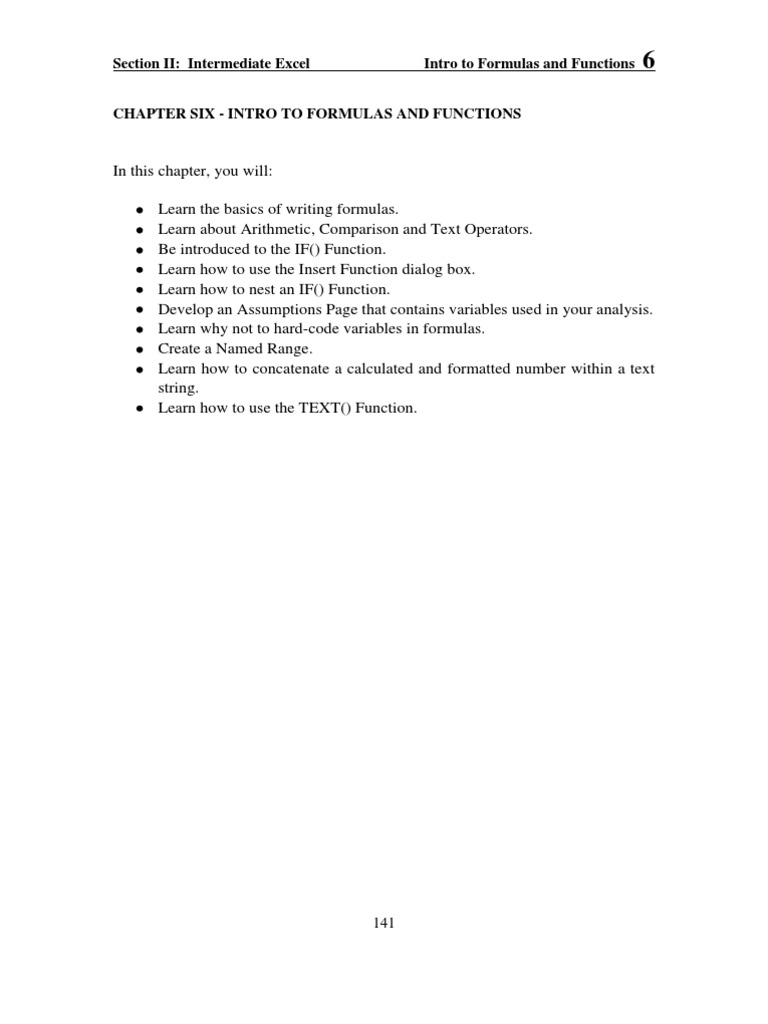 Excel 2007 Chapter 6 and 7 | PDF | Microsoft Excel | Spreadsheet