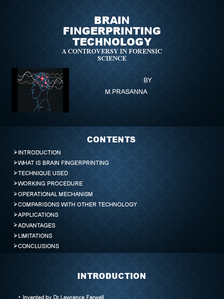 Brain Fingerprinting Technology | PDF | Polygraph | Cognition