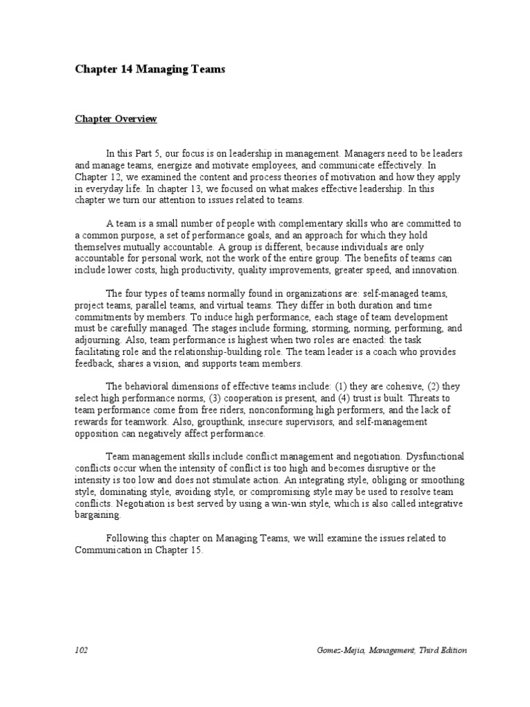 Chap 014 | PDF | Leadership | Negotiation