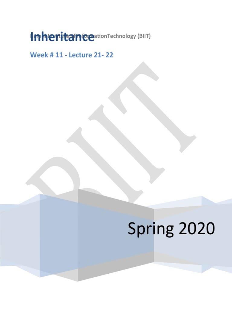 Oop Wk 11 Lec 21 22 Asg 10 Pdf Inheritance Object Oriented Programming Method