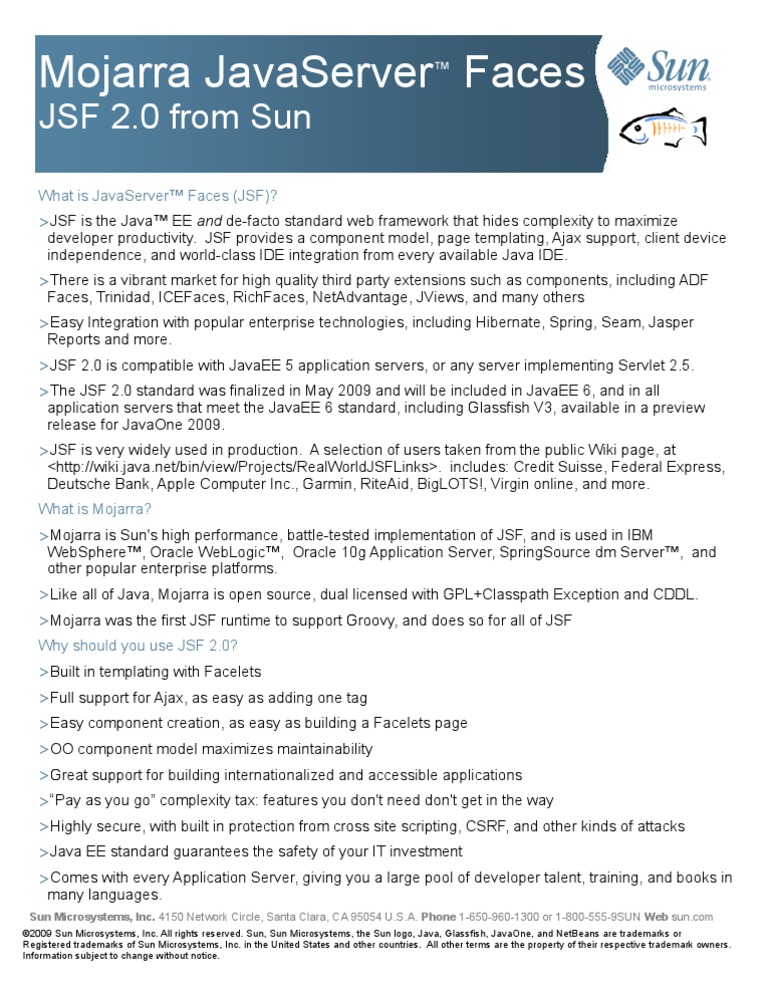 jsf2 Datasheet | PDF | Java Server Faces | Java Platform