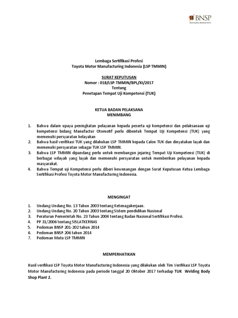 TMMIN - 018 - SK TUK Welding Body TMMIN | PDF