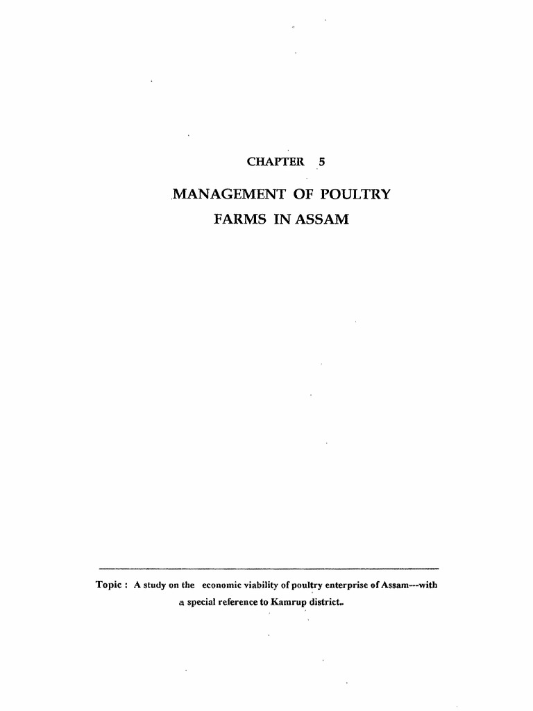 Management Fo Poultry Farms | Download Free PDF | Poultry Farming | Chicken