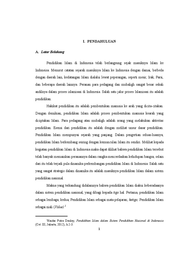 Makalah Isu Isu Pendidikan Islam Kontemporer Pdf 