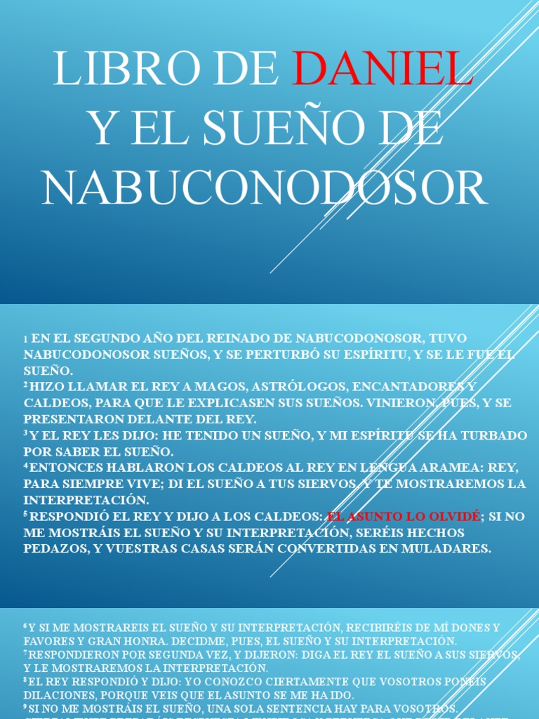 LIBRO de Daniel | PDF | Daniel (figura bíblica) | Biblia