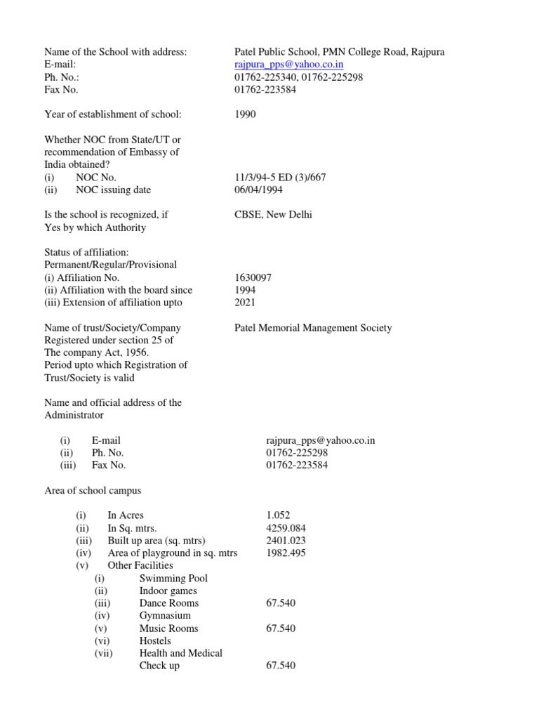 School Information For Website1 | PDF | Services (Economics) | Money