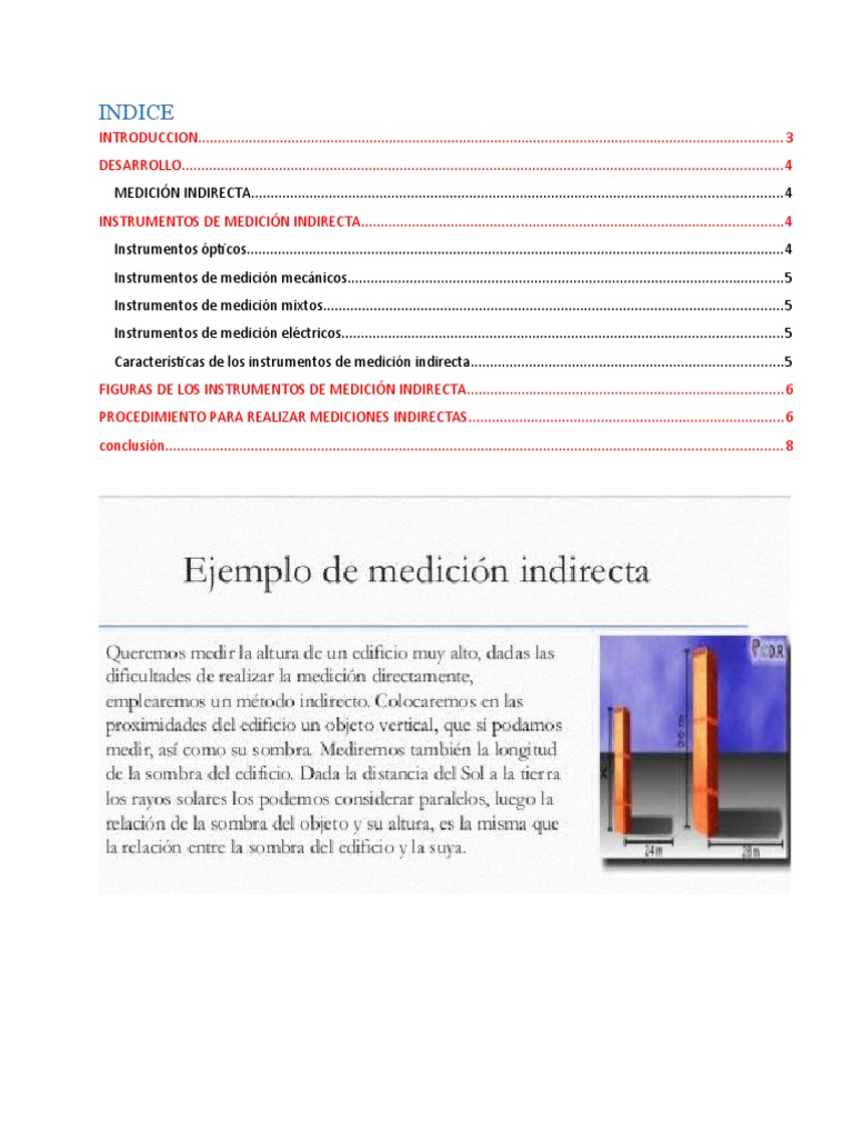 Mediciones Indirectas: Conceptos y Ejemplos | PDF | Medición | Metrología