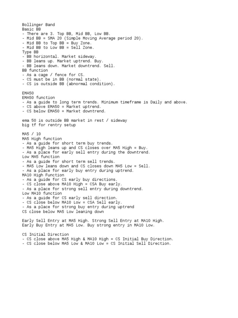 BBMA Strategy for Trading Signals | PDF