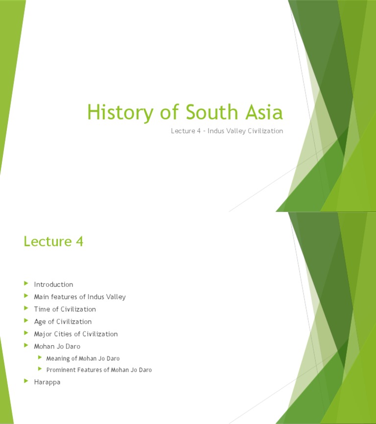 History of South Asia - Lecture 4 | PDF | Travel