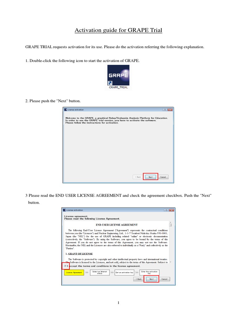 GRAPE Activation Guide | PDF | Button (Computing) | Websites