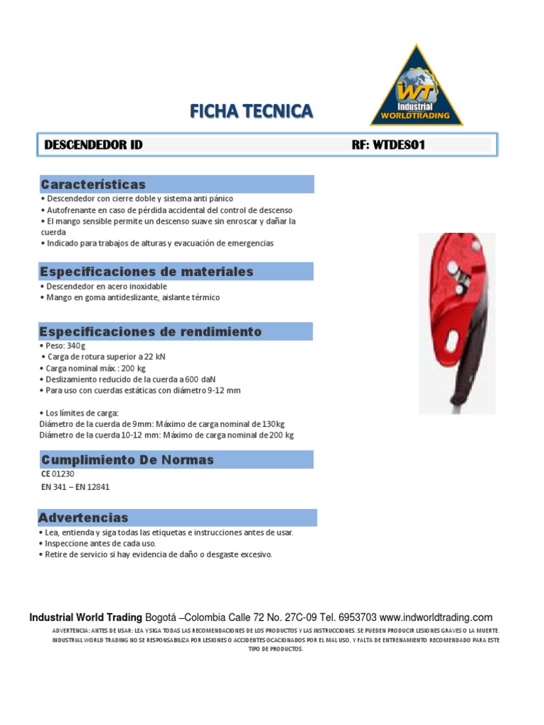 Descendedor Doble Stop | PDF