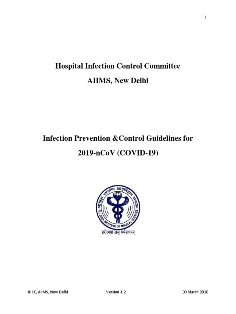 COVID-19 Infection Control Guidelines | PDF | Personal Protective ...