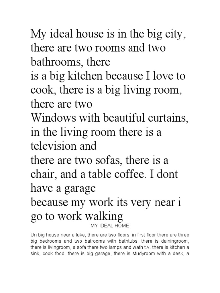 My Ideal Home | PDF