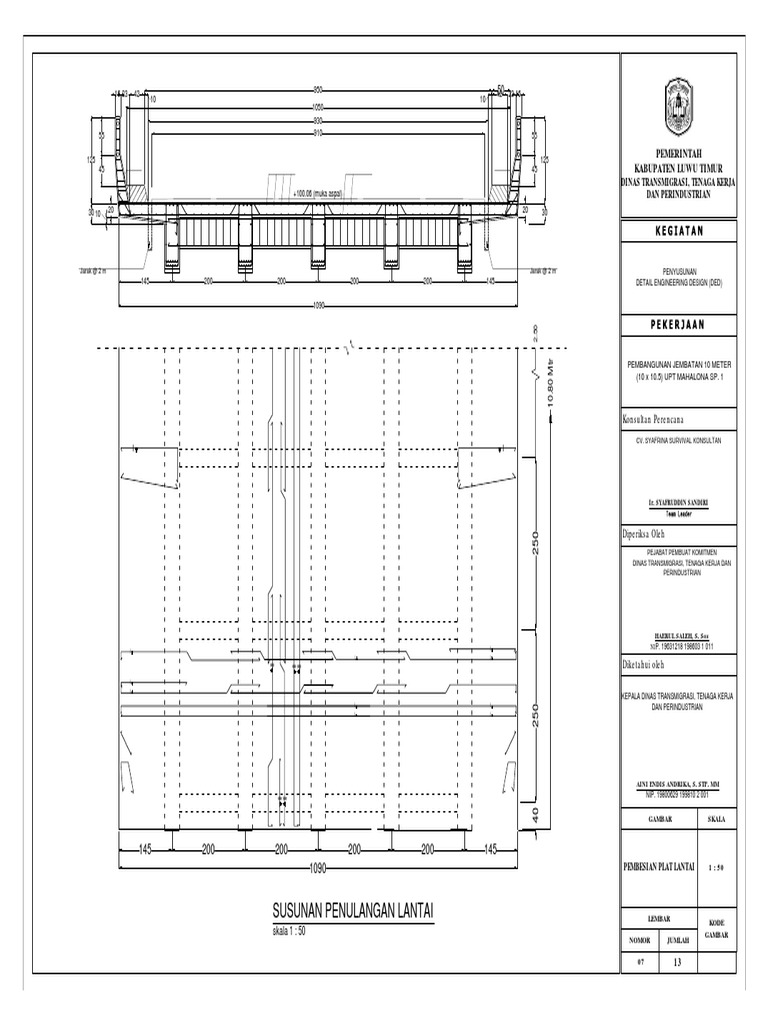 Pembesian Plat Lantai | PDF
