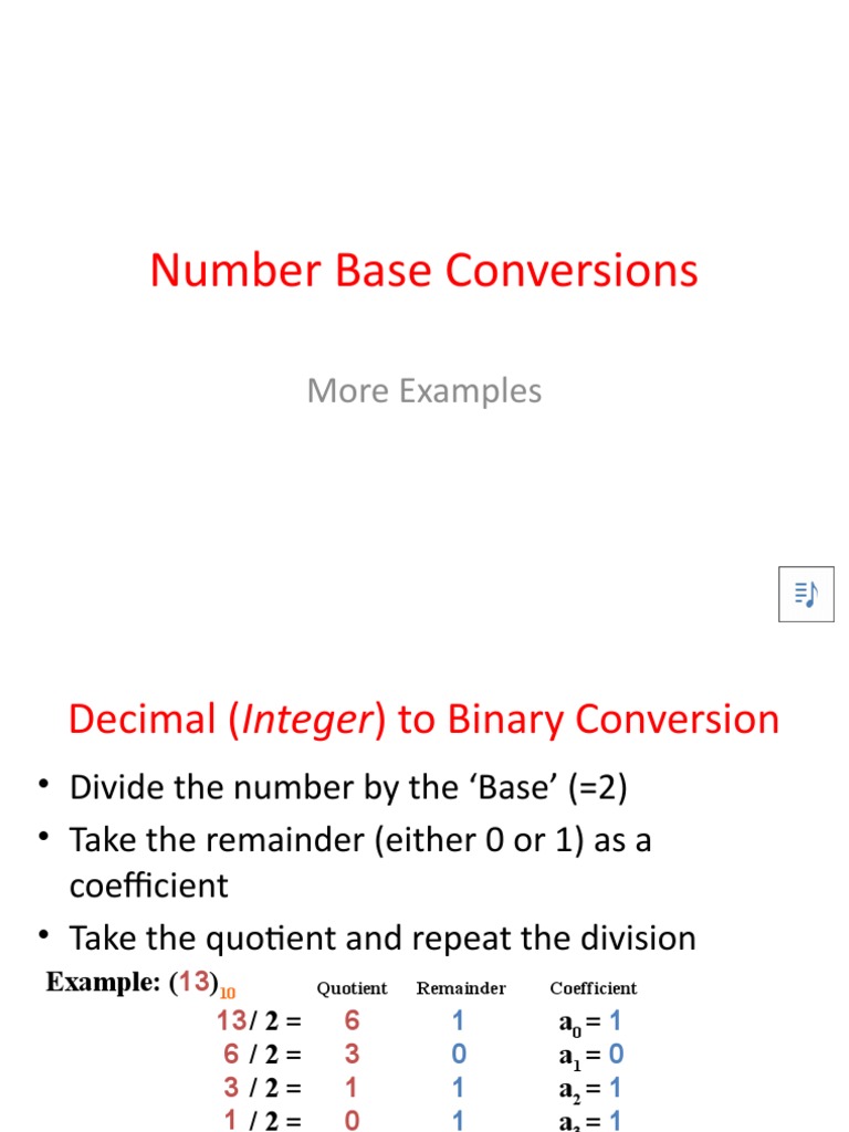 Number Base Conversions: More Examples | PDF | Number Theory | Lexicology