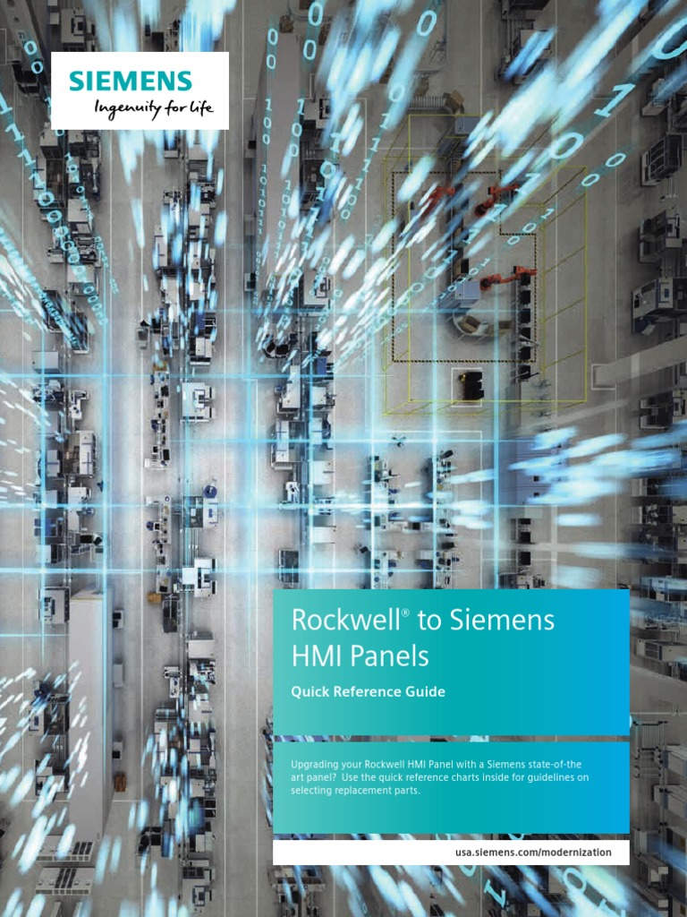 Rockwell To Siemens Hmi Panels | PDF | Power Supply | User Interface