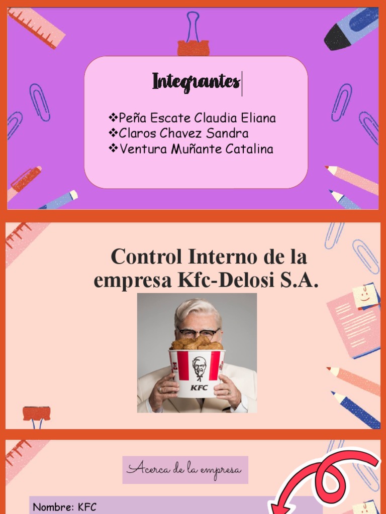 Control Interno KFC Exposicion | PDF | Calidad (comercial) | Empresas
