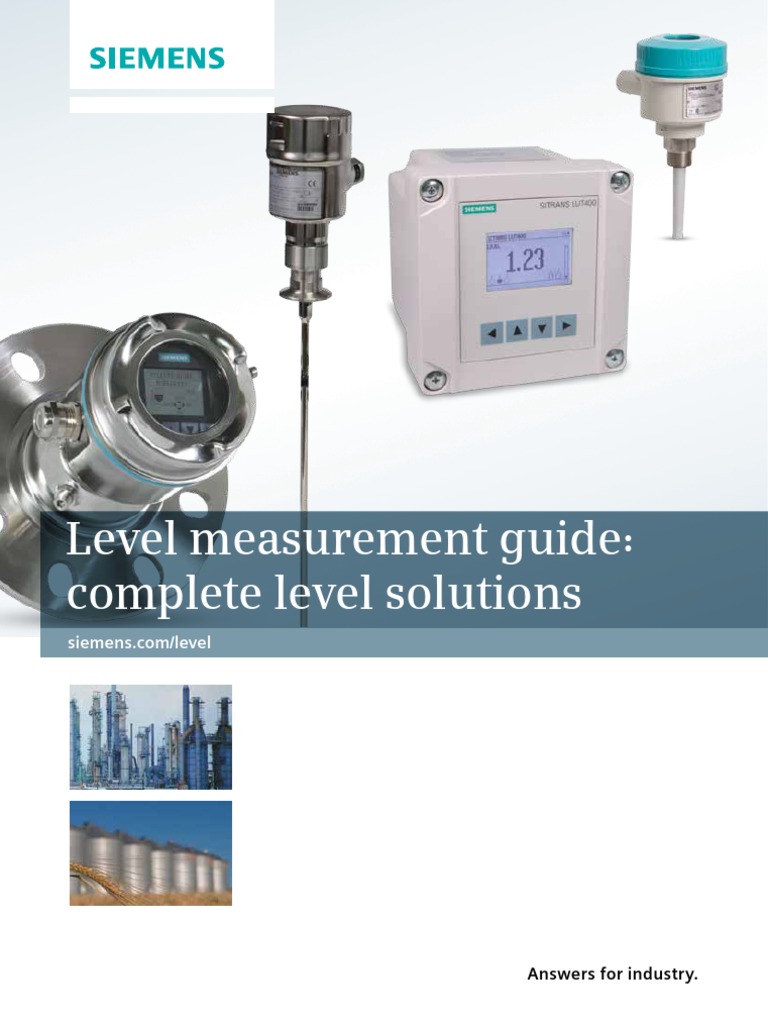Level Measurement Guide: Complete Level Solutions: Answers For Industry ...