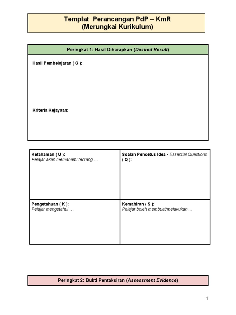 A. Templat PDP KMR | PDF